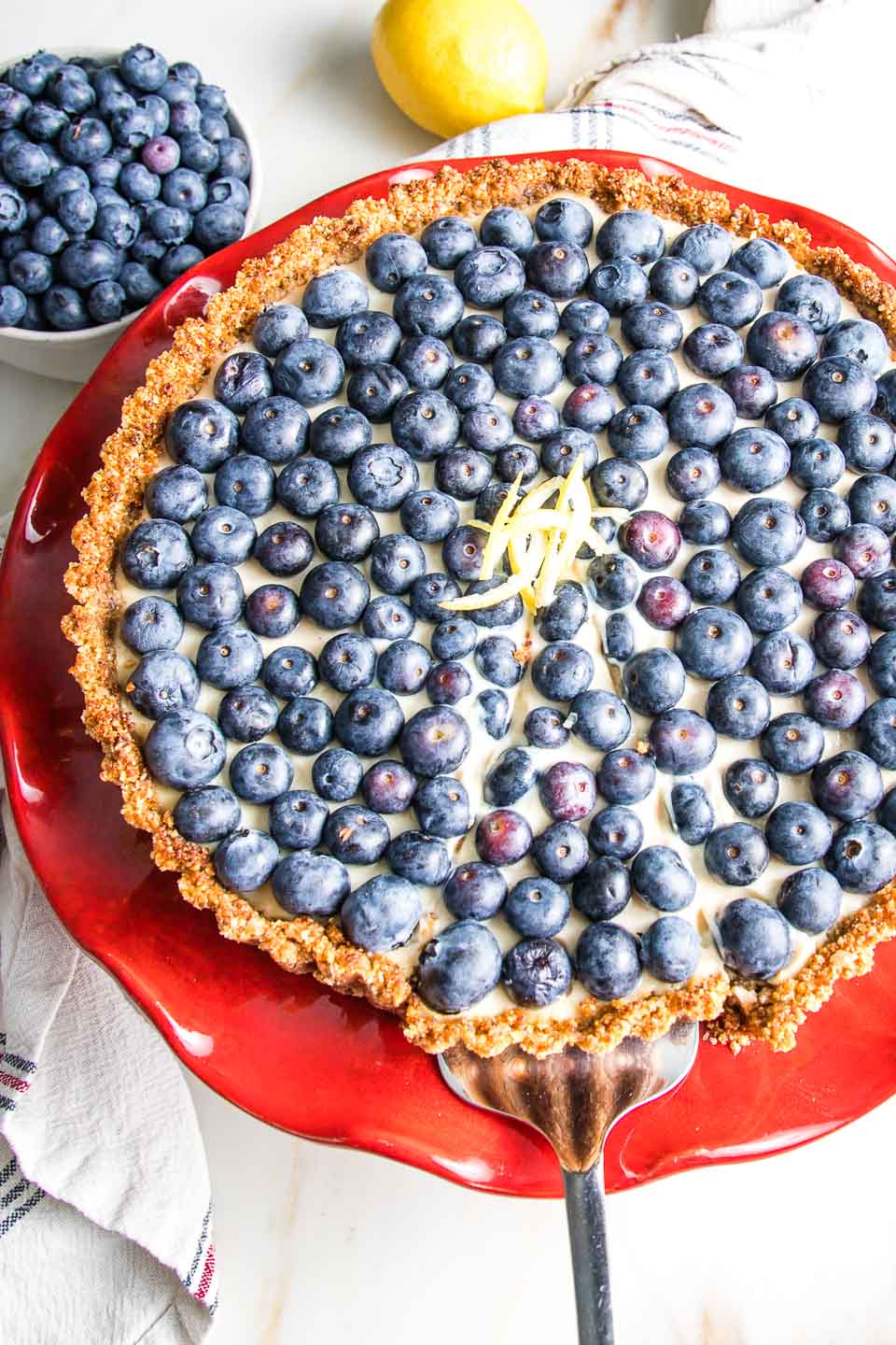 Healthy Vegan Blueberry Tart Recipe- Debra Klein