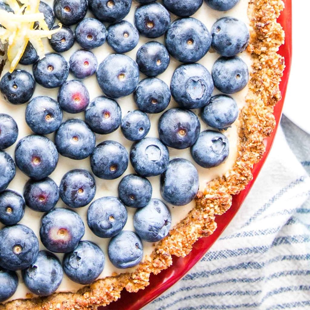 Healthy Vegan Blueberry Tart Recipe- Debra Klein