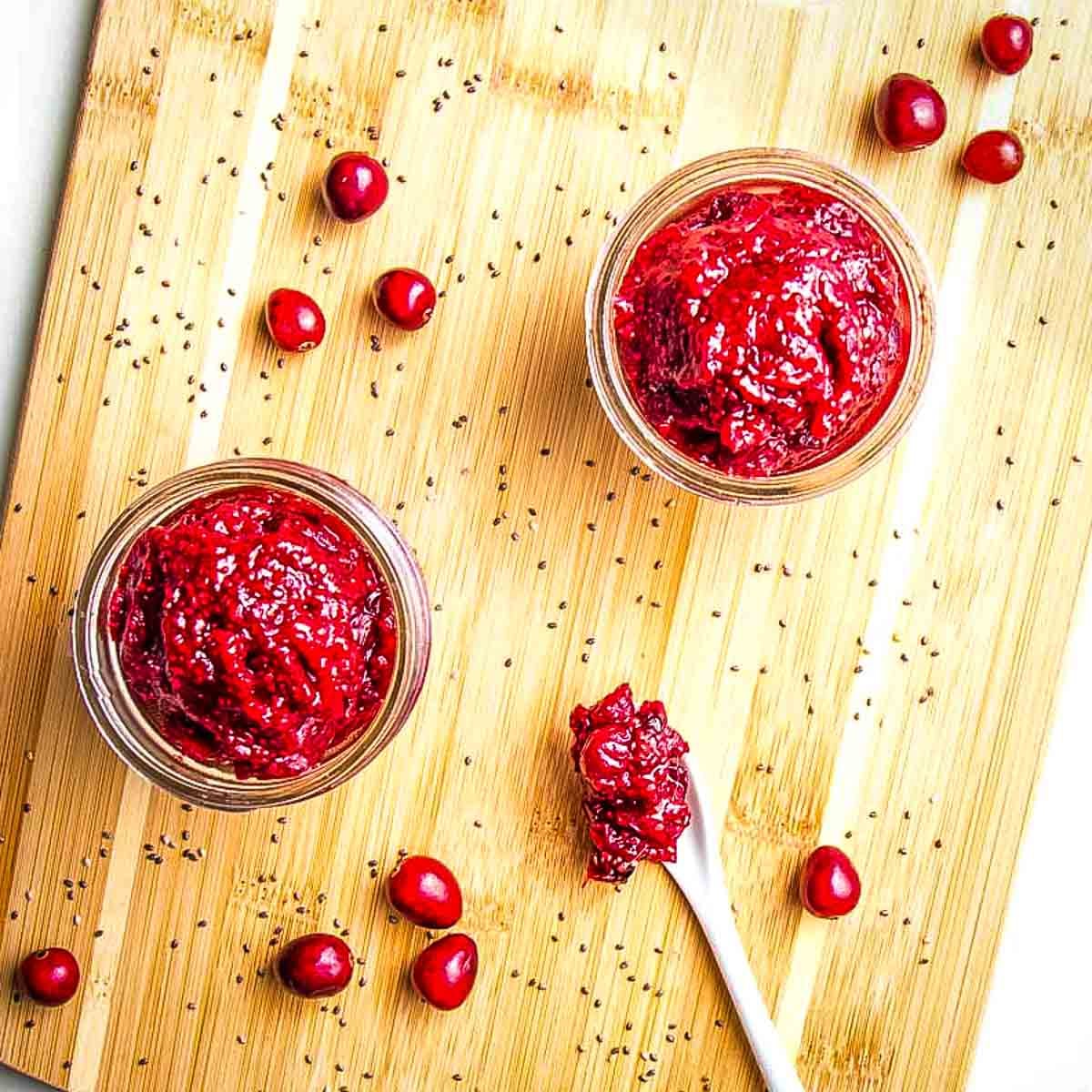 Cranberry Chia Jam Recipe - Debra Klein