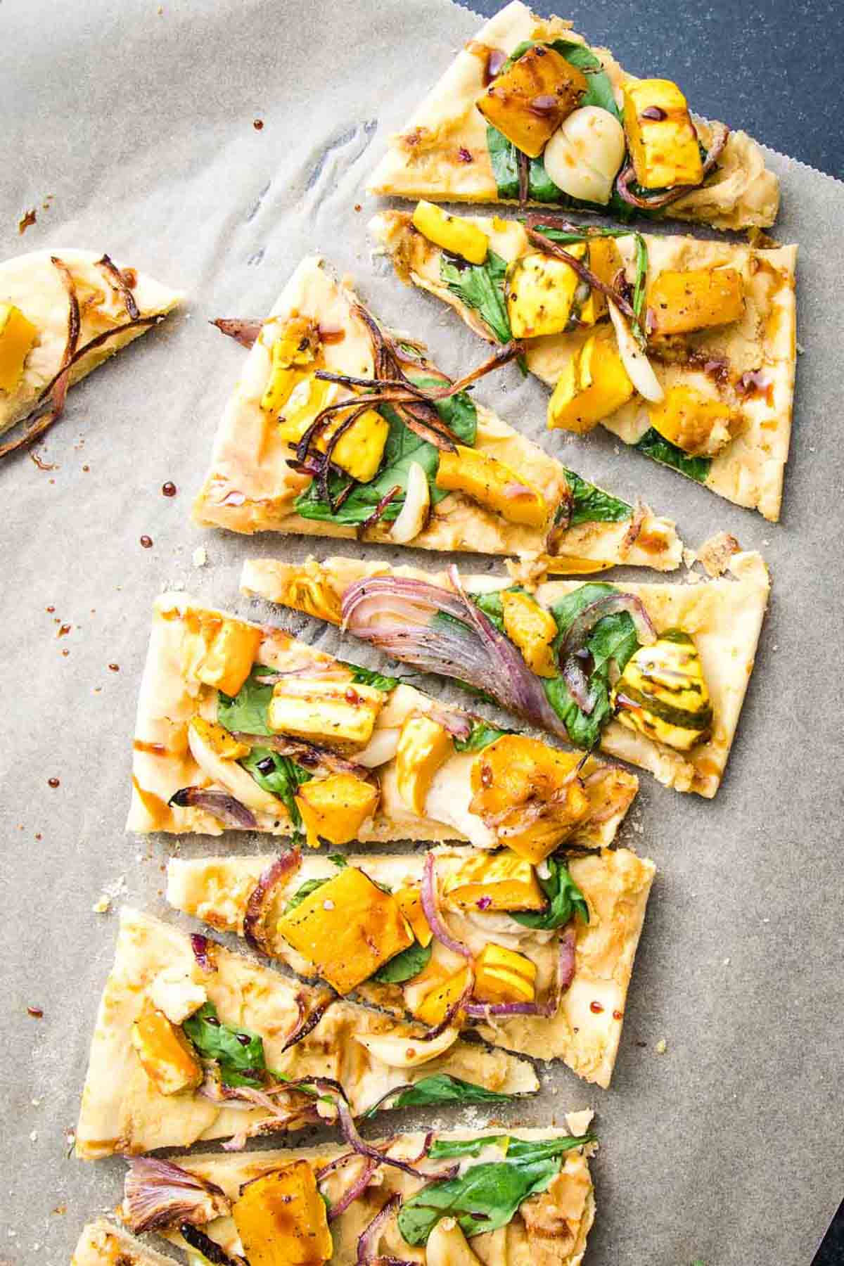 Easy Vegan Flatbread Veggie Pizza Recipe - Debra Klein