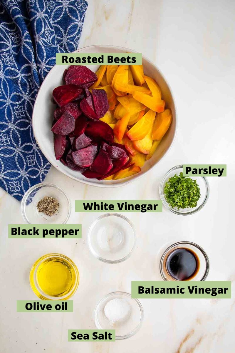 Whole Roasted Beet Salad with Balsamic Vinaigrette - Debra Klein