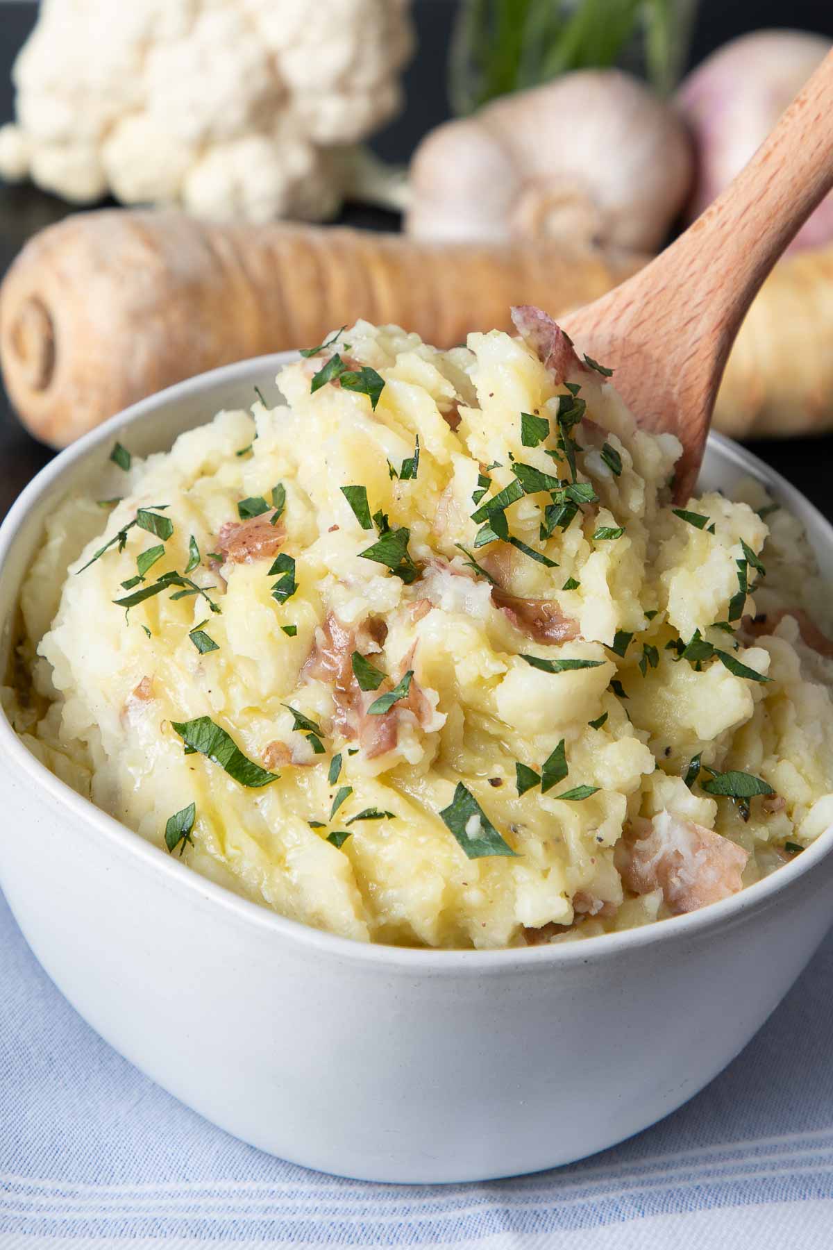 Healthy Garlic Mashed Potatoes Recipe