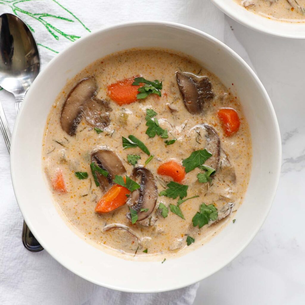 Dairy free Cream of Mushroom Soup - Debra Klein