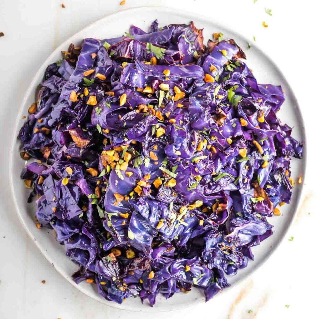 Easy Oven Roasted Red Cabbage Recipe - Debra Klein