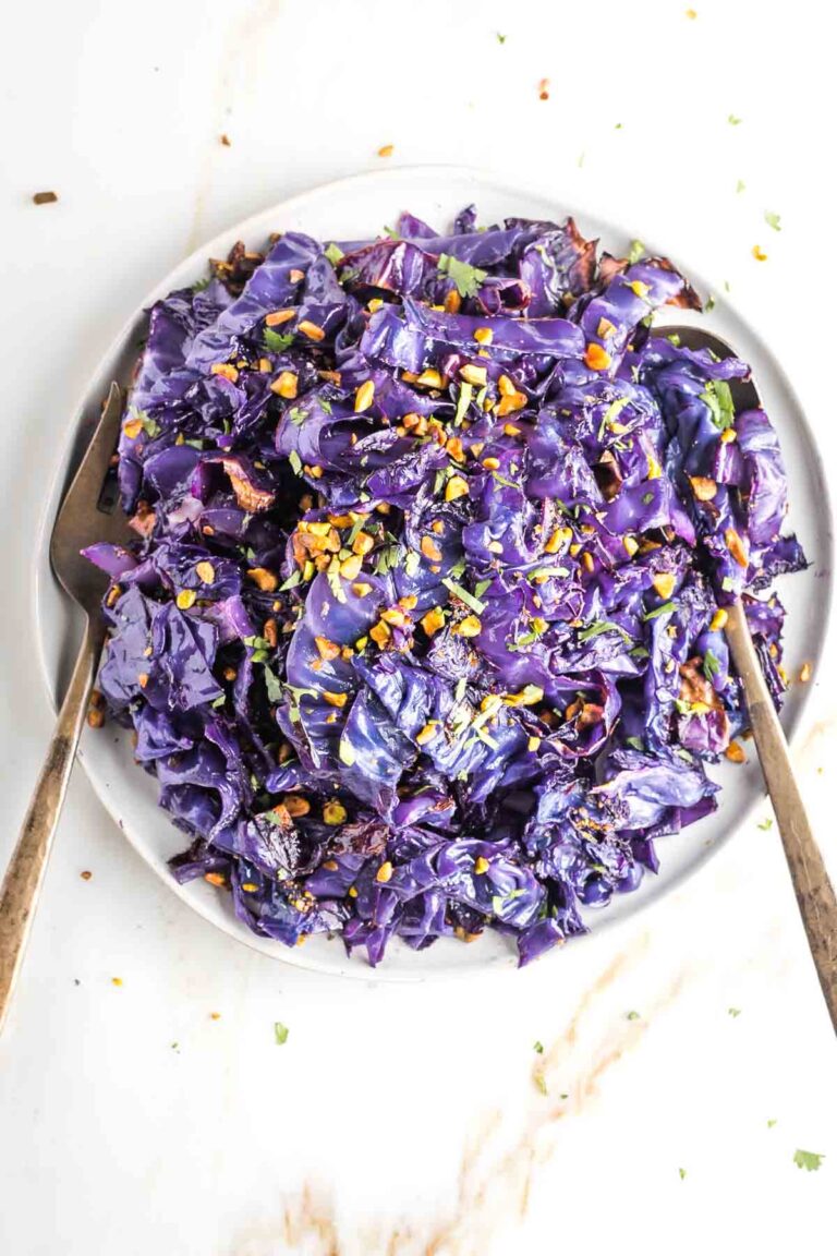 Easy Oven Roasted Red Cabbage Recipe - Debra Klein