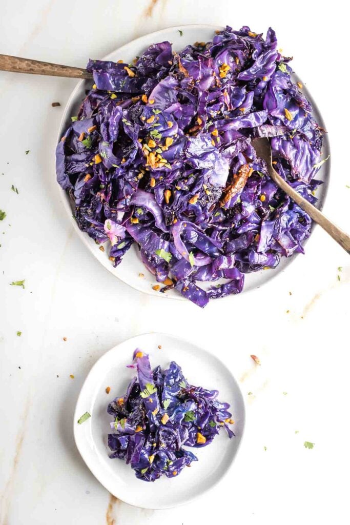 Easy Oven Roasted Red Cabbage Recipe - Debra Klein