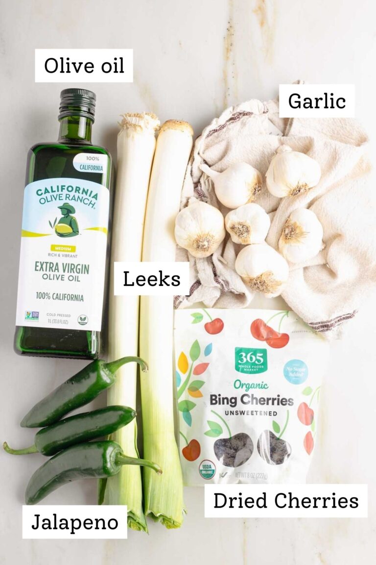 Oven Roasted Garlic Confit with Leeks - Debra Klein