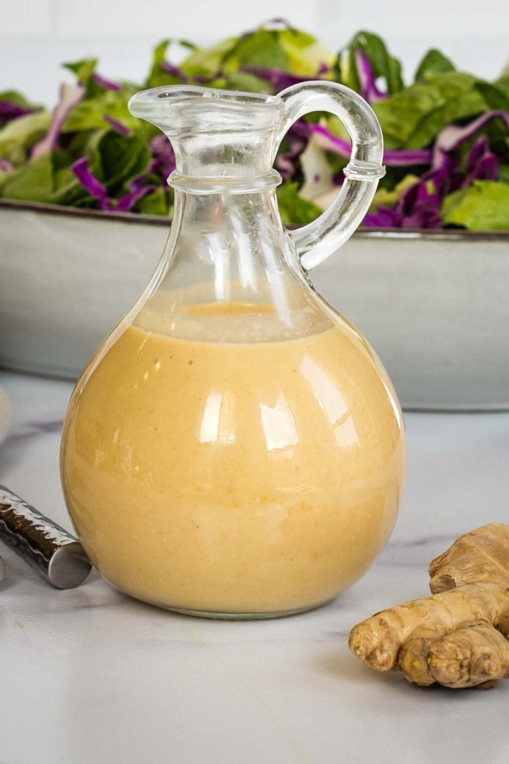 5-Minute Ginger Miso Dressing with Tahini - Debra Klein