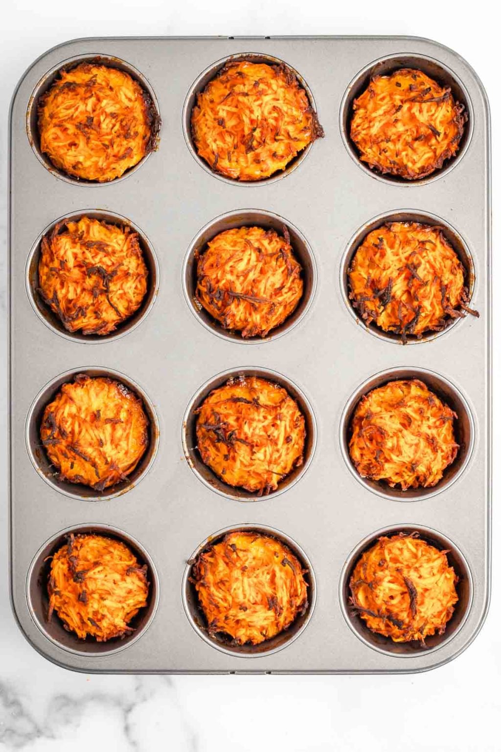 Individual Sweet Potato Kugel Cups - Debra Klein