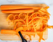 Sweet and Spicy Carrot Ribbons Salad - Debra Klein