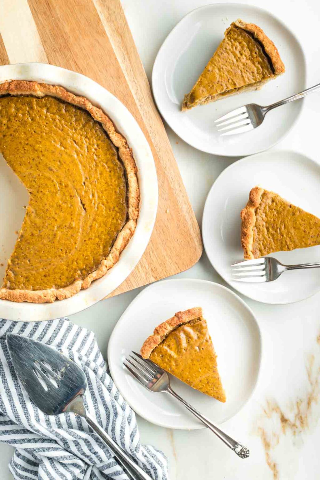 Vegan Pumpkin Pie with Easy Homemade Dairy-free Crust - Debra Klein