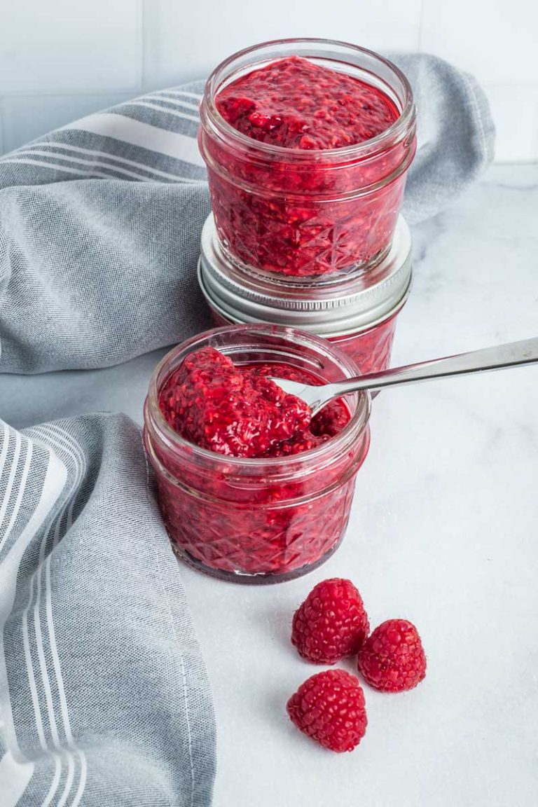 15-minute No Sugar Raspberry Chia Jam - Debra Klein