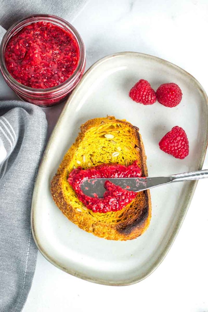 15-minute No Sugar Raspberry Chia Jam - Debra Klein