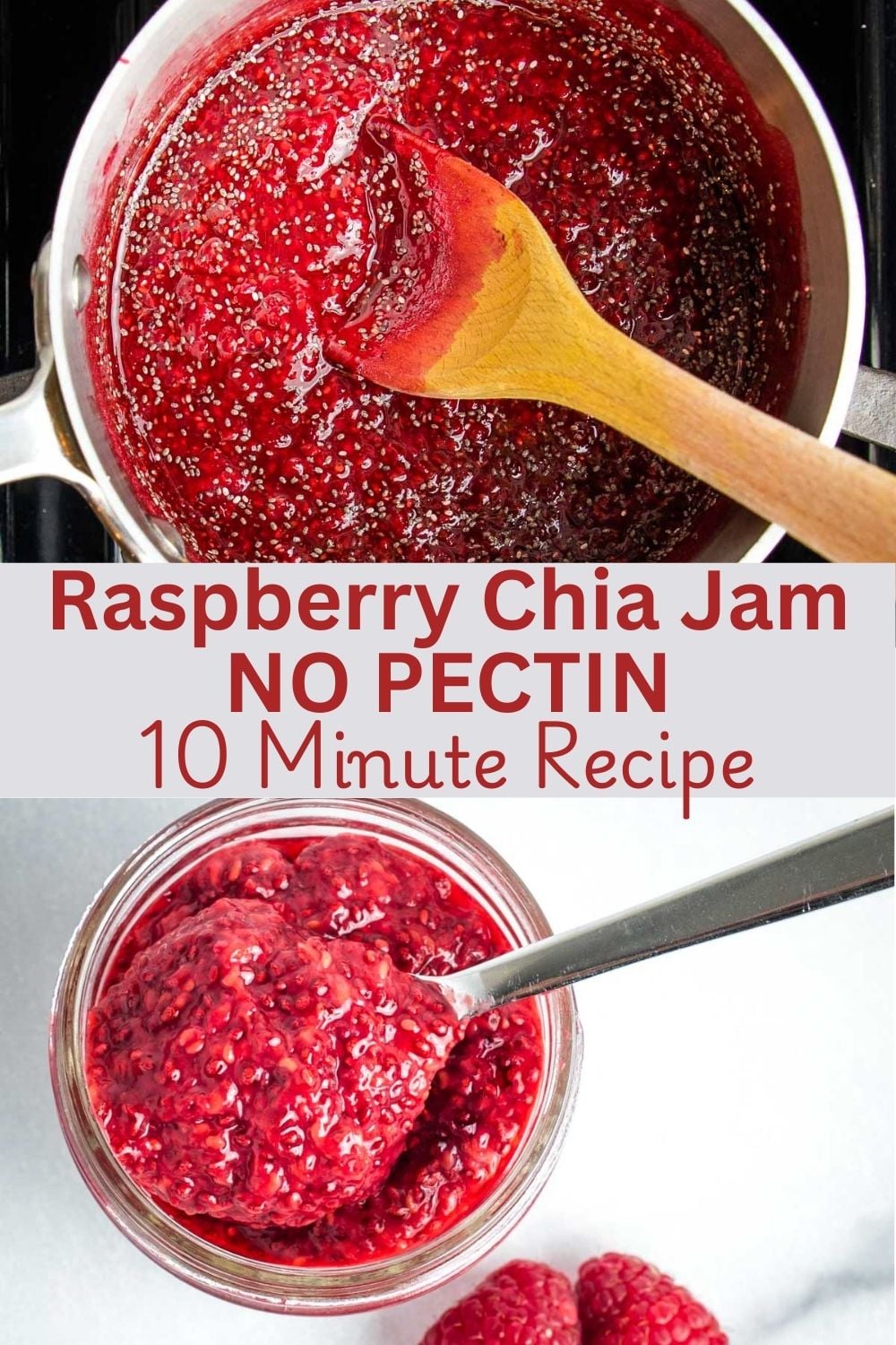 15-minute No Sugar Raspberry Chia Jam - Debra Klein